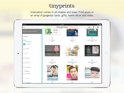 Tiny Prints Launches User-Friendly, Interoperable iPad App | SHUTTERFLY